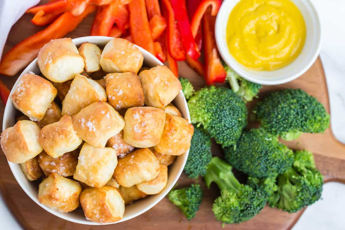 3 Ingredient Pretzel Bites (No Self Rising Flour) | Party Food Favorites