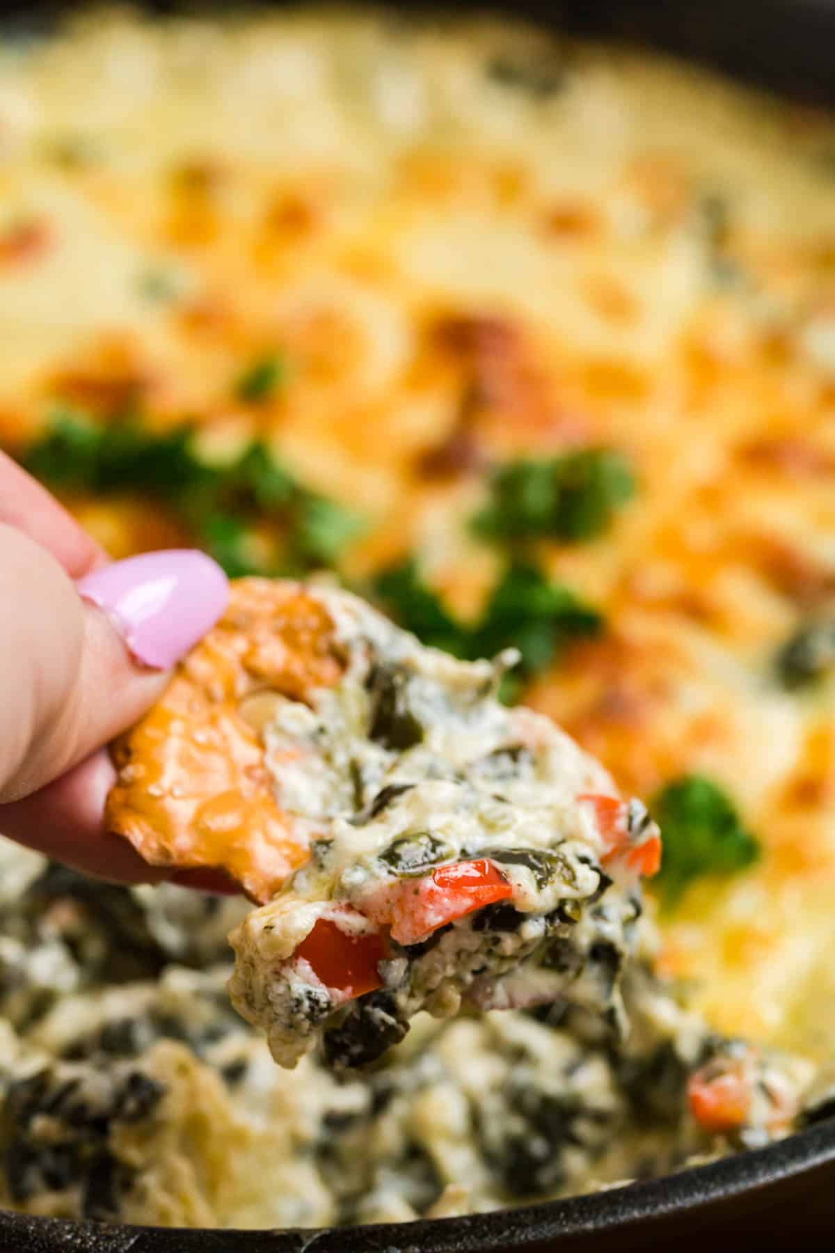Cheesy Baked Spinach Dip Recipe | Party Food Favorites