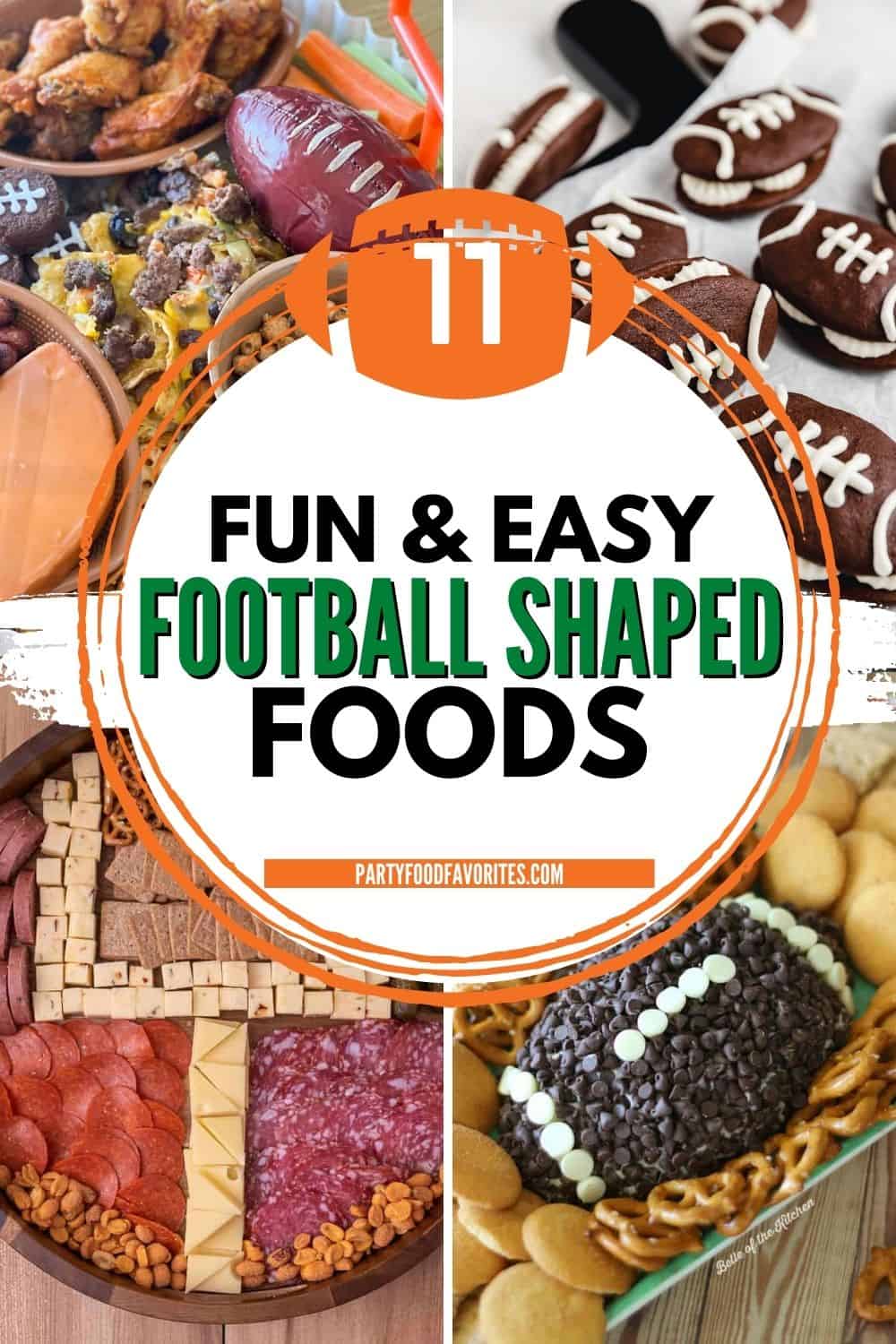 11 Fun Football Shaped Foods For Game Day | Party Food Favorites