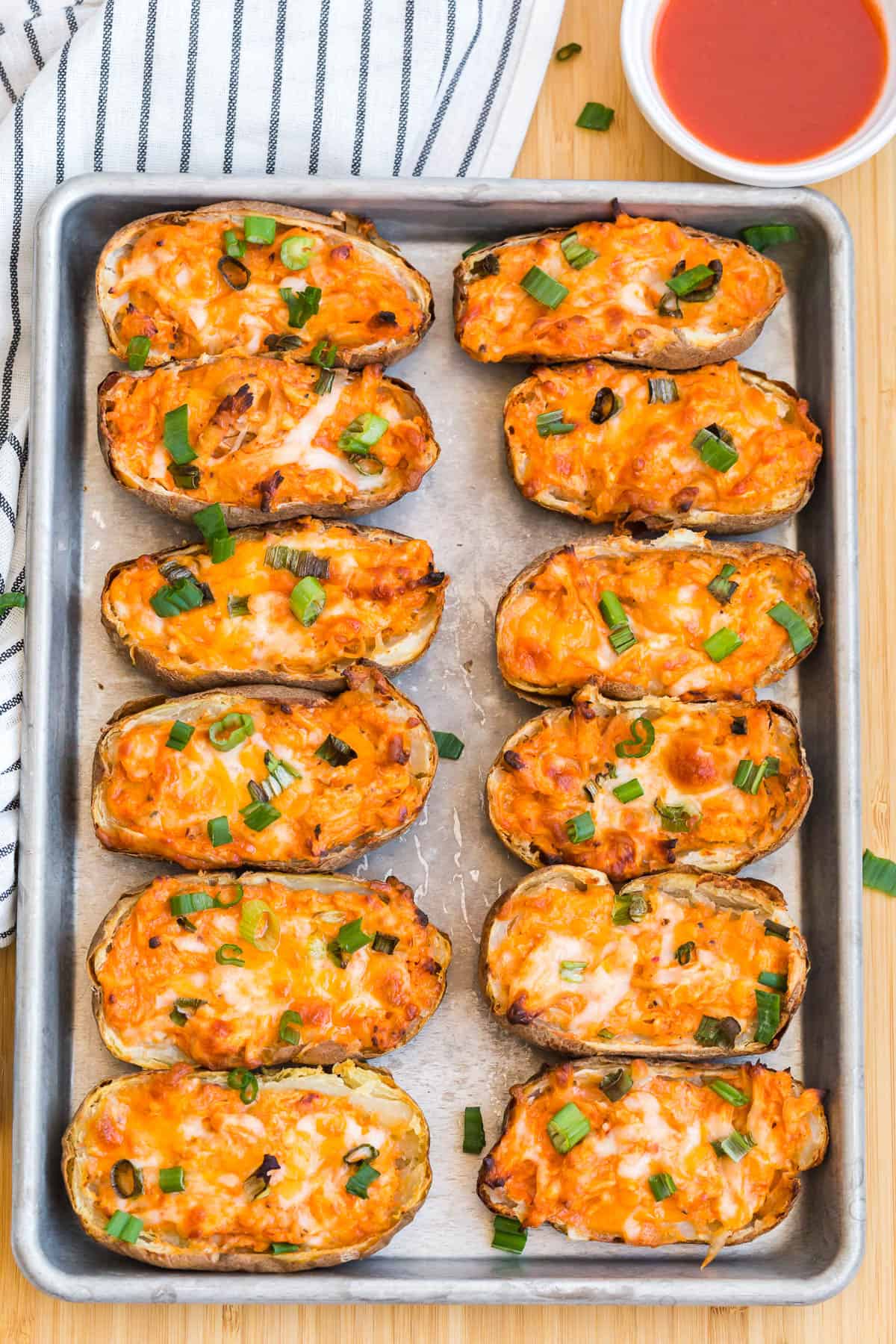Buffalo Chicken Potato Skins | Party Food Favorites
