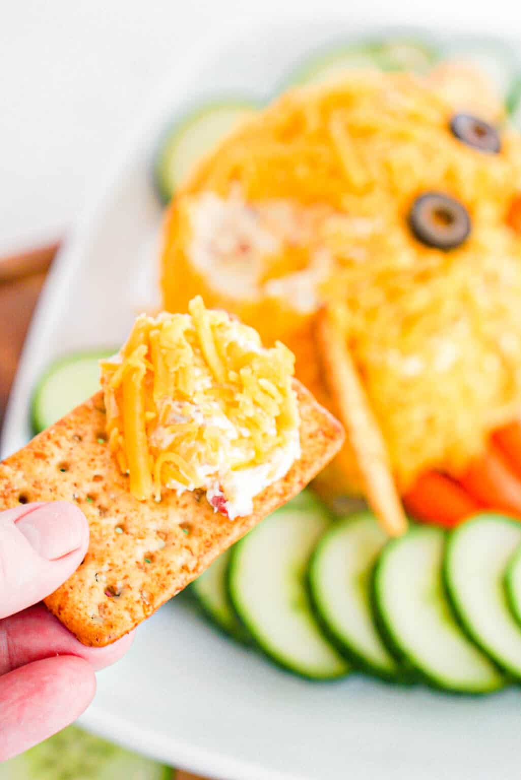 Easy Easter Cheeseball (Creamy Bacon Ranch) | Party Food Favorites