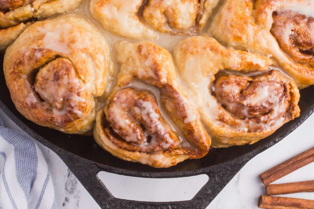 Soft Sourdough Cinnamon Rolls with Cream Cheese Icing | Party Food ...